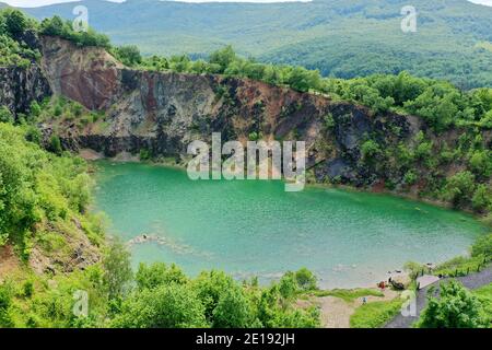 Aerial view of Lake Benatina in Slovakia Stock Photo - Alamy