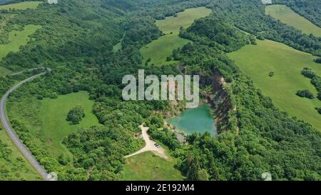 Aerial view of Lake Benatina in Slovakia Stock Photo - Alamy