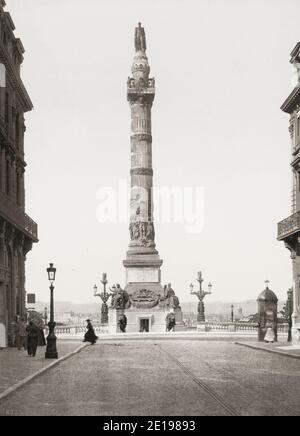 Pedestal of the Congress column in Brussels, Belgium, celebrating the ...