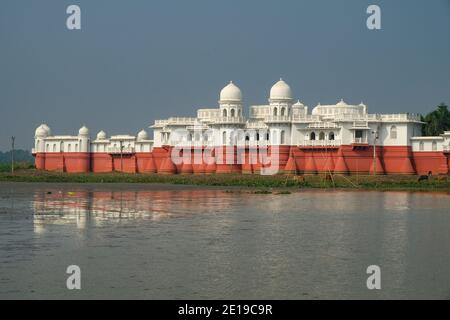 Neermahal Palace located on an islet in Rudra Sagar Lake in Melaghar in ...