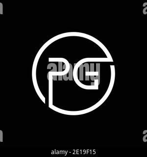 Initial PG Letter Logo With Creative Modern Business Typography Vector ...
