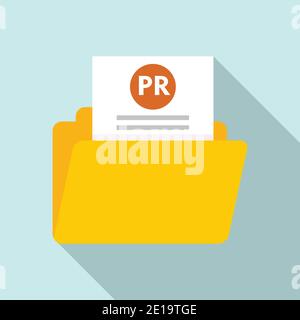 Pr doc folder icon, outline style Stock Vector Image & Art - Alamy