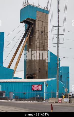 Goderich Salt Mine Loading A Great Lakes Bulk Carrier Ship Algoma ...