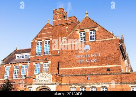 Denmark Road High School, Kingsholm, Gloucester UK Stock Photo - Alamy