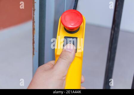Push button control panels for electrical equipment Stock Photo - Alamy