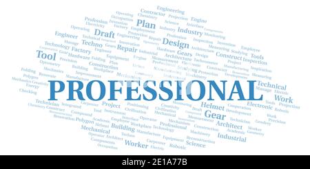 Professional typography word cloud create with text only Stock Photo ...
