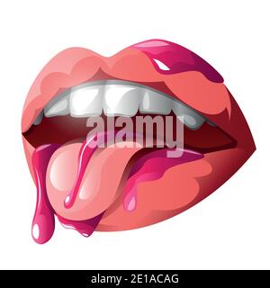 Vector lips in gradient style Stock Vector Image & Art - Alamy