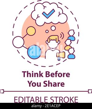 False idea thinking icon outline vector. Critical think. Skill human ...