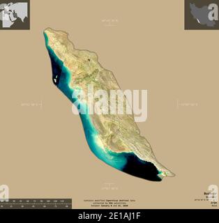 Bushehr, province of Iran. High resolution satellite map Stock Photo ...