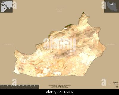 Semnan, province of Iran. High resolution satellite map Stock Photo - Alamy