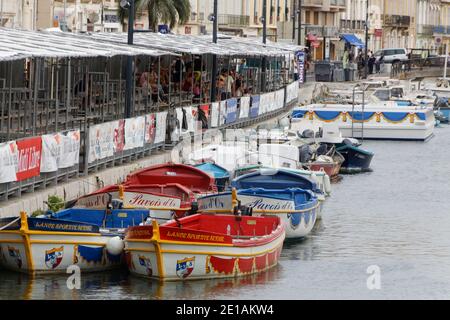 Sete, France, 2018. 24th, Aug,2018. Views of the city of Sète with its ...