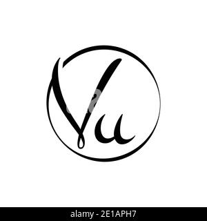 Letter VU Logo Design Template. VU, V U Letter Logo Modern, Flat ...