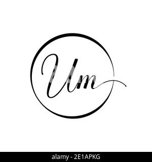 Initial Letter UM Logo Design Vector Template. UM Letter Logo Design ...