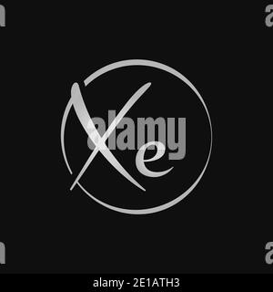 XE Letter Logo Design. Initial letters XE gaming's logo icon for ...