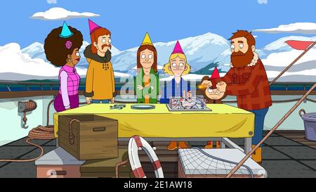 THE GREAT NORTH, from left: Honeybee (voice: Dulce Sloan), Judy Tobin ...