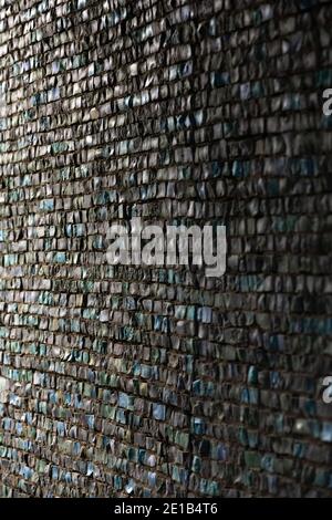 Decorative cubic stone wall as background texture Stock Photo - Alamy