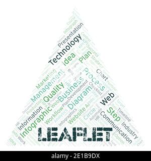 Leaflet typography word cloud create with text only Stock Photo - Alamy
