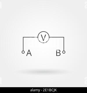 physics formula single isolated icon with modern line or outline style ...