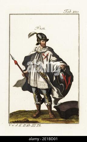 Knight of the Livonian Brothers of the Sword, founded in 1202 by Albert ...