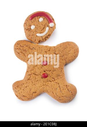 Funny cookie for Christmas isolated on a white background Stock Photo ...