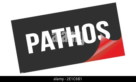 PATHOS text written on black orange sticker stamp Stock Photo - Alamy