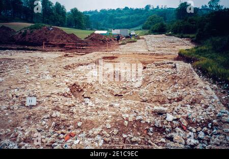Batten Hanger - Archeological Site in progress near Chichester, West ...