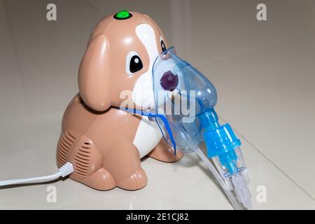 Compressor nebulizer. An inhaler made in pet puppy shape. Suitable for ...