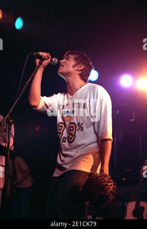Blur in concert at a secret fan club gig where they just played their ...