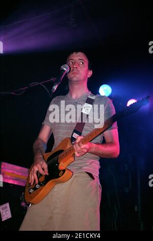 Blur in concert at a secret fan club gig where they just played their ...