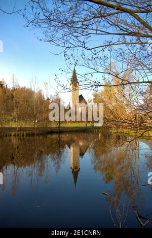Catholic church in Balzers in Liechtenstein 17.11.2020 Stock Photo - Alamy