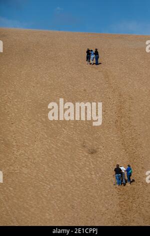 Hikers visiting Sleeping Bear Dunes NationalÃ‚Â Lakeshore, Empire, Michigan, USA Stock Photo - Alamy