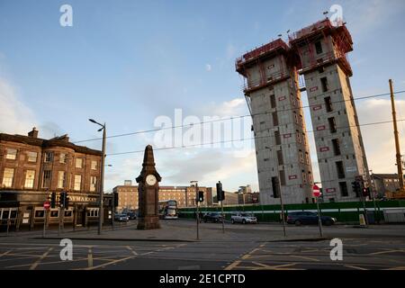The Haymarket, Edinburgh building work development site. Run buy Qmile ...