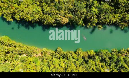 An aerial view of Loboc River, Bohol in the Philippines Stock Photo - Alamy