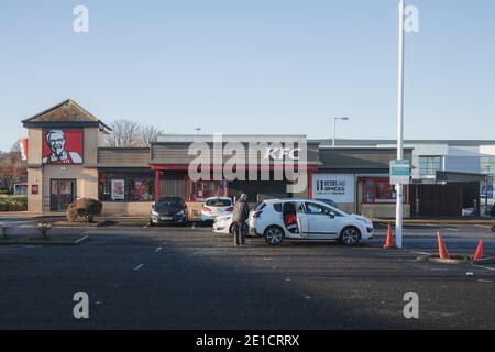 Edinburgh, Scotland - January 6 2021: KFC location at Craigleith Retail ...
