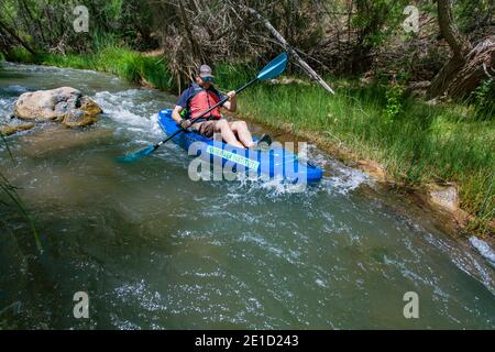 Kayaking the Verde River near Sedona, Arizona Stock Photo - Alamy