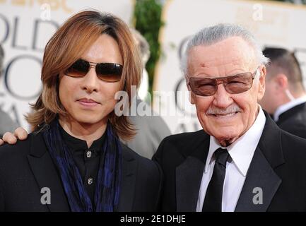 Stan Lee and Yoshik arriving for the 68th Annual Golden Globe Awards ...