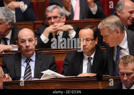 Francois Hollande pictured during a session of questions to the ...
