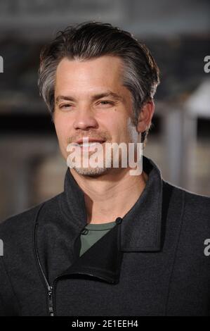 Timothy Olyphant arriving at the premiere of Paramount Pictures 'Rango ...