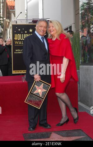 Indian conductor Zubin Mehta and his wife Nancy Kovack are pictured ...