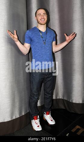 US singer Mike Posner poses after a showcase at the Renaissance Arc de ...