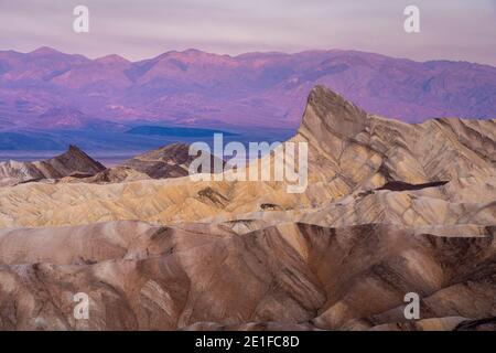 Before sunrise at Zabriskie Point Death Valley National park California ...