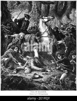 Fall of Braddock Stock Photo - Alamy
