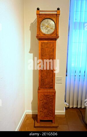 Longcase clock with Benjamin Franklin dials, view 2 of 2, Mainz or ...