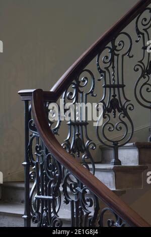Detail of Staircase at Platt Hall, Manchester, England, UK Stock Photo ...