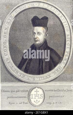 Lorenzo Ricci (1703-1775), Supérieur Général Stock Photo - Alamy