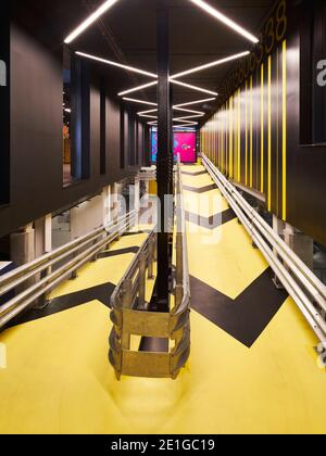 Interior of remodelled Alphabeta Building, Finsbury Square, London UK ...