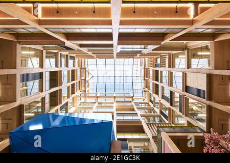 Interior of The Import Building at Republic, East India Dock, London ...