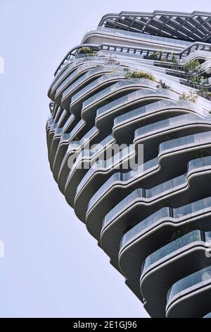 Exterior view of the Tao Zhu Yin Yuan Tower, or Agora Garden, a ...
