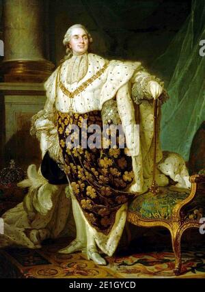 Louis XVI en costume de sacre Joseph Siffred Duplessis Stock Photo - Alamy