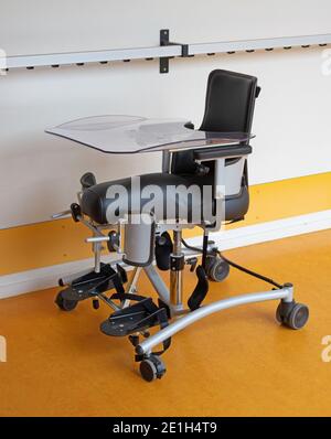 Special chair for disabled children, saddle chair, school Stock Photo ...